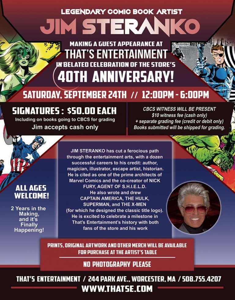 Legendary Comic Book Artist Jim Steranko to Appear at That’s ...
